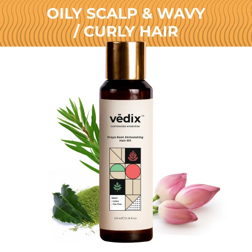 Buy Vedix Praya Root Stimulating Hair Oil With Neem And Tea Tree