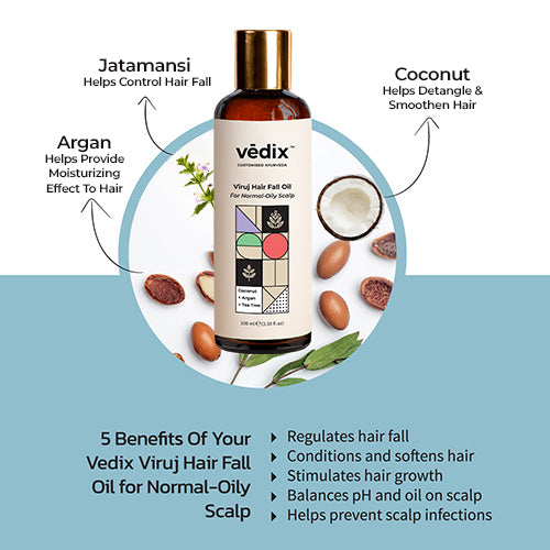 Buy Viruj Hair Fall Oil For Normal-Oily Scalp 100ml at Best Price in ...